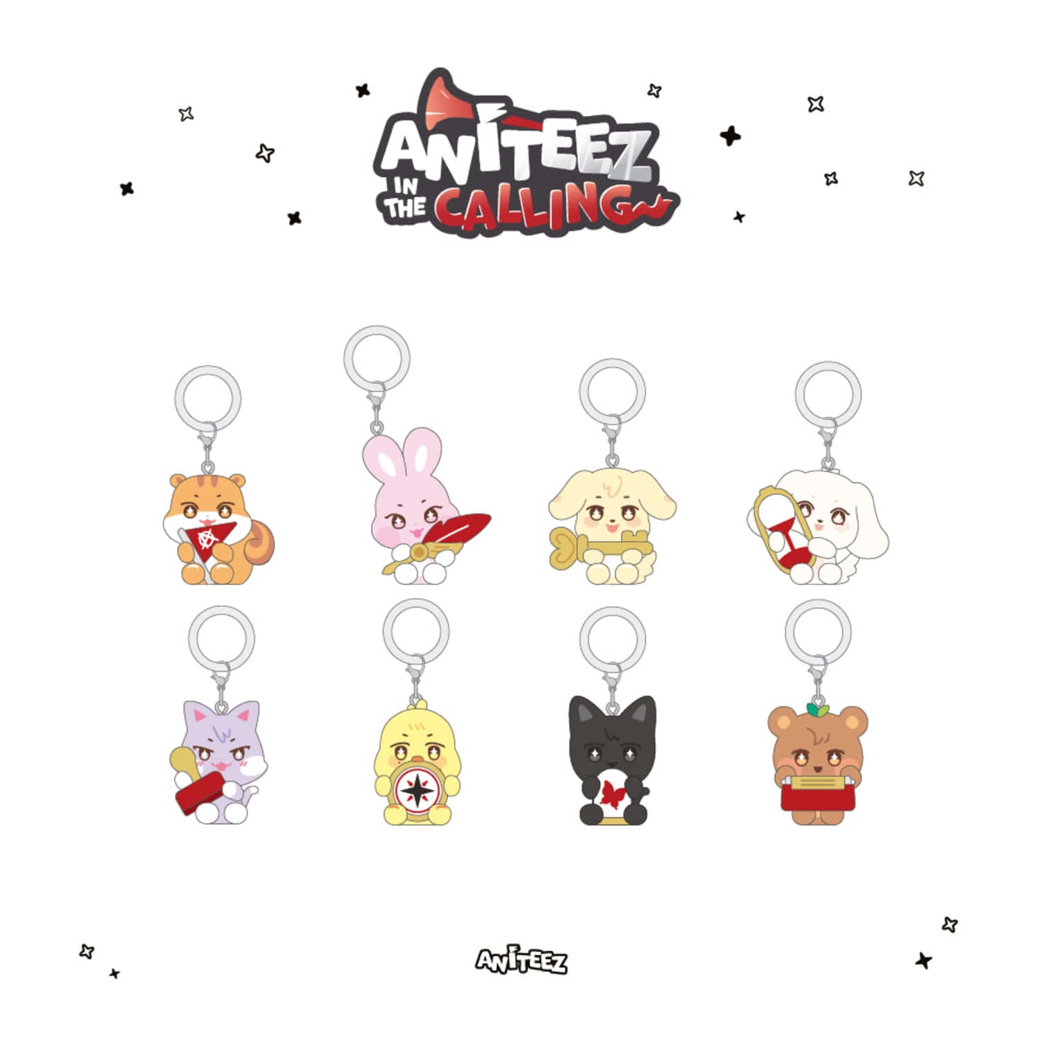 ATEEZ - ANITEEZ IN THE CALLING POP UP OFFICIAL MD MARKING MASCOT CHARM ...