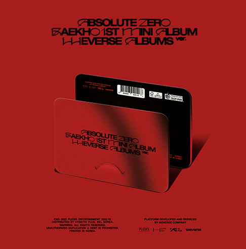 BAEKHO - 1st Mini Album [Absolute Zero] (Weverse Albums ver.) – KStory España